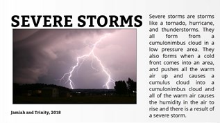 Severe storms at emaze Presentation