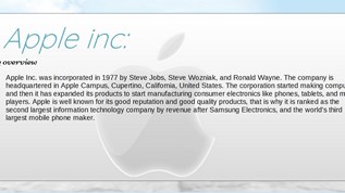 apple inc at emaze Presentation