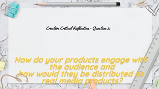 Creative Critical Reflection - Question 3: at emaze Presentation