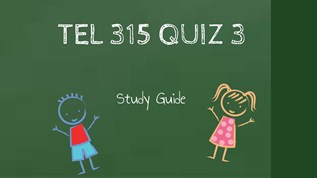 TEL 315 QUIZ 3 Study Guide at emaze Presentation