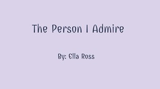 The Person I Admire at emaze Presentation