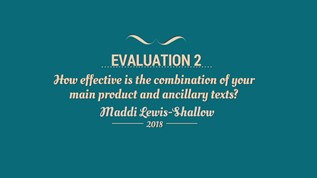 EVALUATION 2 at emaze Presentation