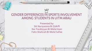 GENDER DIFFERENCES IN SPORTS INVOLVEMENT at emaze Presentation