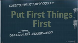 Put First Things First at emaze Presentation