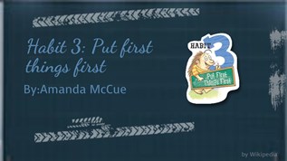 Habit 3: Put first things first at emaze Presentation