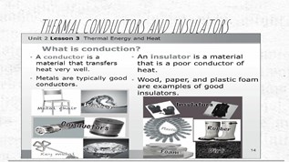 Thermal Conductors and Insulators at emaze Presentation