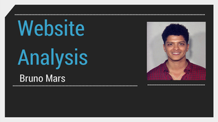 Bruno Mars Website Analysis at emaze Presentation