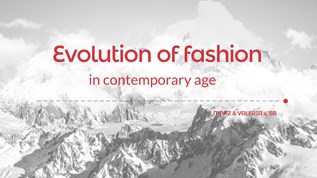 Evolution of fashion at emaze Presentation