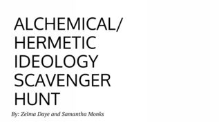 AlchemyHermetic Scavenger Hunt at emaze Presentation