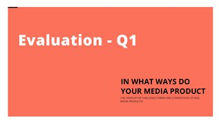 Evaluation - Q1 at emaze Presentation