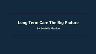 Long Term Care The Big Picture at emaze Presentation
