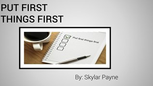 Put first things first at emaze Presentation