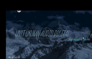 UNIT UKURAN AUDIO DIGITAL at emaze Presentation