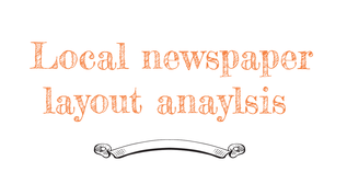 Local newspaper layout analysis at emaze Presentation