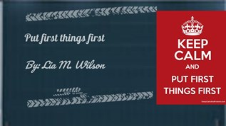 Put first things first at emaze Presentation