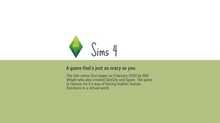 Sims 4 at emaze Presentation
