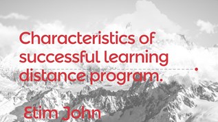 Characteristics of successful learning distance program at emaze ...