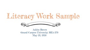 Literacy Work Sample at emaze Presentation