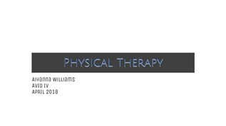 Physical Therapy at emaze Presentation