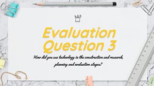 Evaluation Question 3 at emaze Presentation