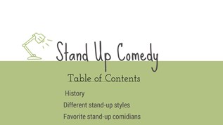 stand up comedy at emaze Presentation