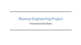 Reverse Engineering Project at emaze Presentation