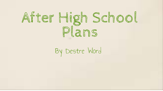 After High School Plans at emaze Presentation