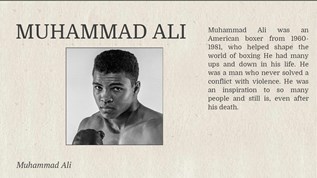Muhammad Ali at emaze Presentation