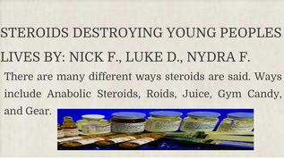 Steroids Health Project at emaze Presentation