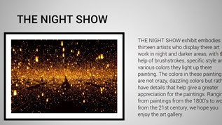 The Night Show at emaze Presentation