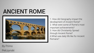 Ancient Rome at emaze Presentation