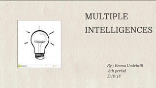 Multiple INTELLIGENCES at emaze Presentation