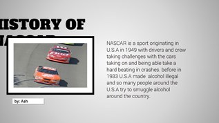 History of NASCAR at emaze Presentation