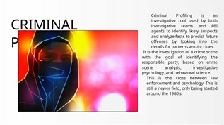 Criminal Profiling at emaze Presentation