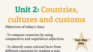 Unit 2: Countries, cultures and customs at emaze Presentation