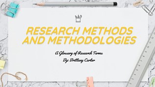 Research Methods Terms at emaze Presentation