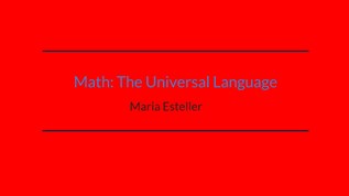 Math: The Universal Language at emaze Presentation