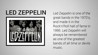 Led Zeppelin at emaze Presentation