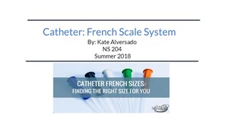 French Catheter Scale at emaze Presentation