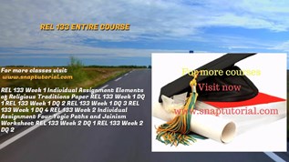 REL 133 Education on your termssnaptutorial.com at emaze Presentation