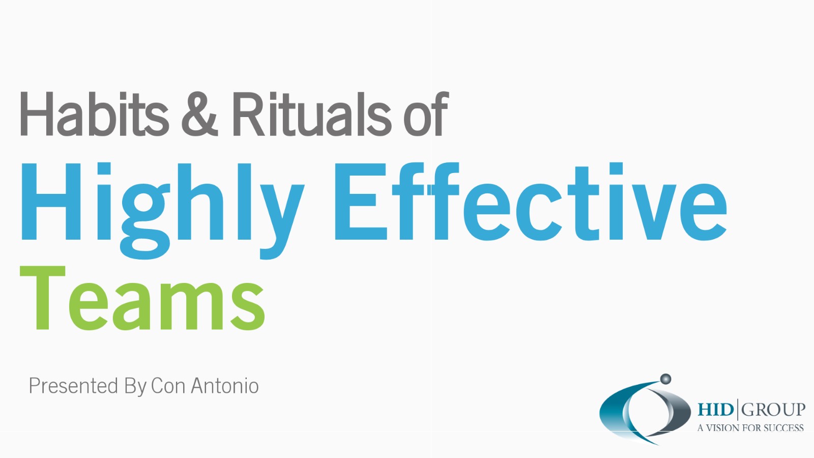 Highly Effective Teams at emaze Presentation