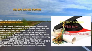 SCI 362 Education on your termssnaptutorial.com at emaze Presentation