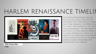 Harlem Renaissance Timeline at emaze Presentation
