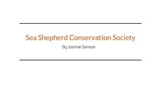 Sea Shepherd Conservation Society at emaze Presentation