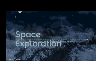 Space Exploration at emaze Presentation