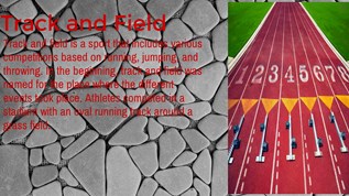 Track and Field at emaze Presentation