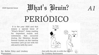 1920s Newspaper Project copy2 at emaze Presentation