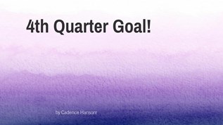 4th Quarter Goal! at emaze Presentation