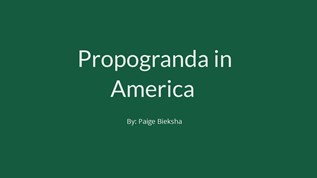 Propogranda in America at emaze Presentation