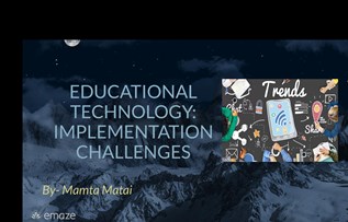 educational implementation issues and learning environments at emaze Presentation